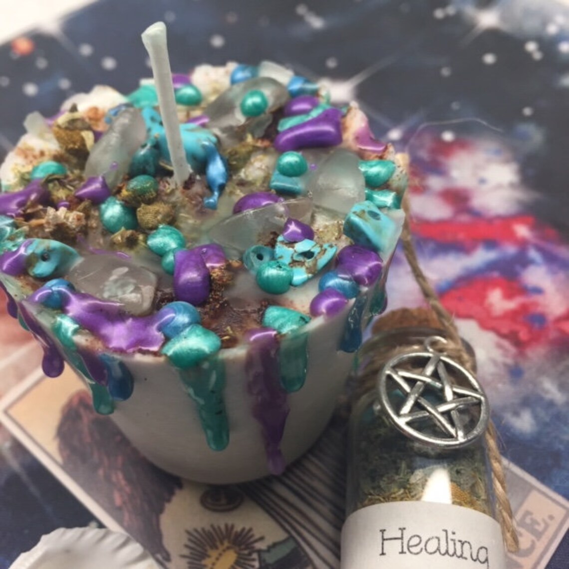 Healing Candle Spell Kit Witchcraft health good health | Etsy
