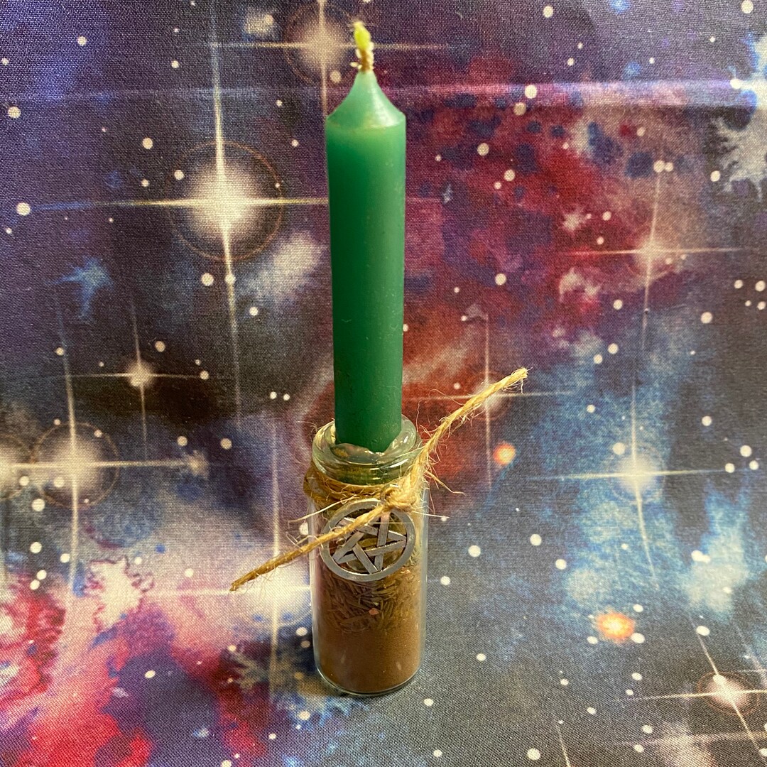 Spell Jar Money Attraction Candle Spell Spell Casting - Etsy