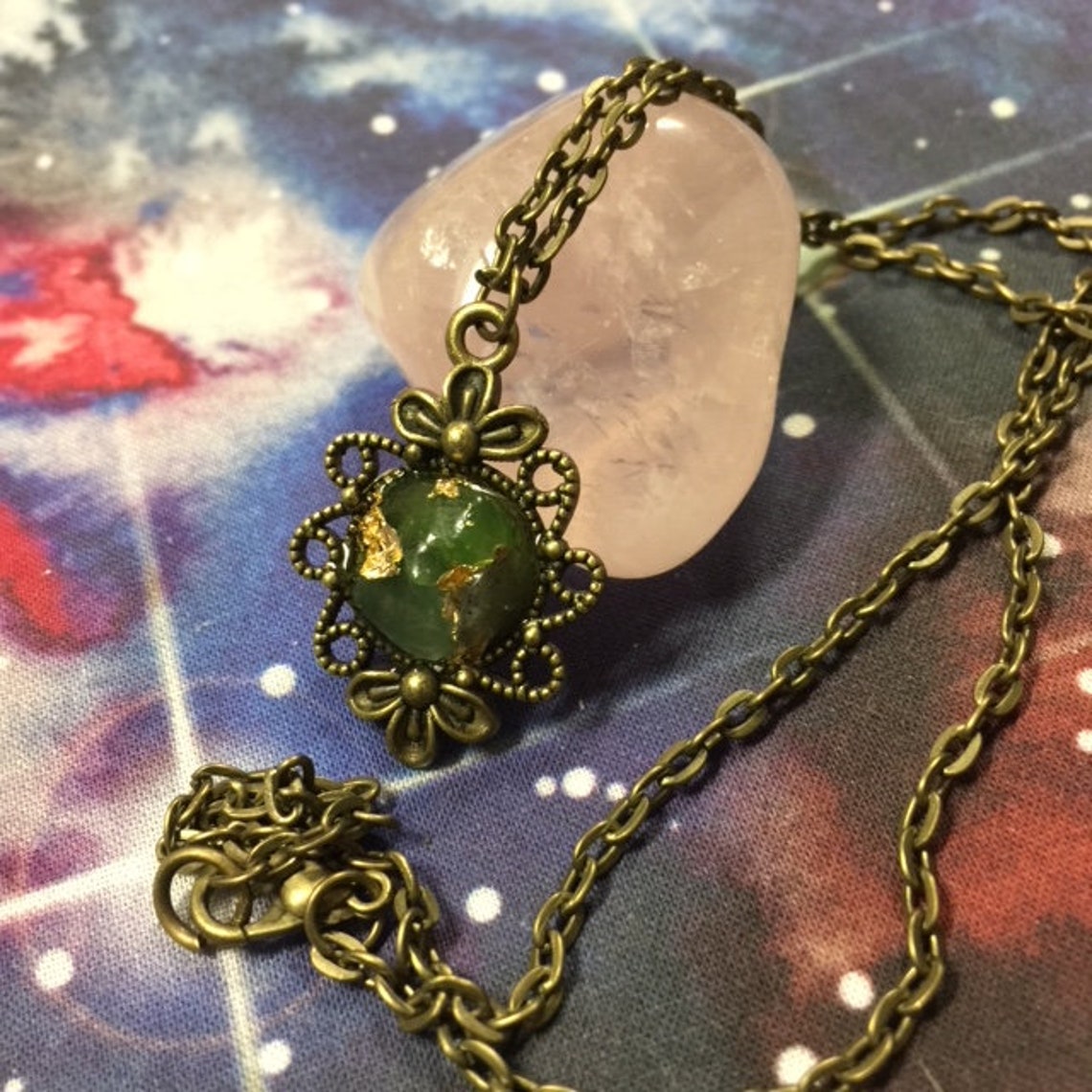 Good Luck Amulet - Charm, Jade, Gold, Reiki, Necklace, Witchcraft ...