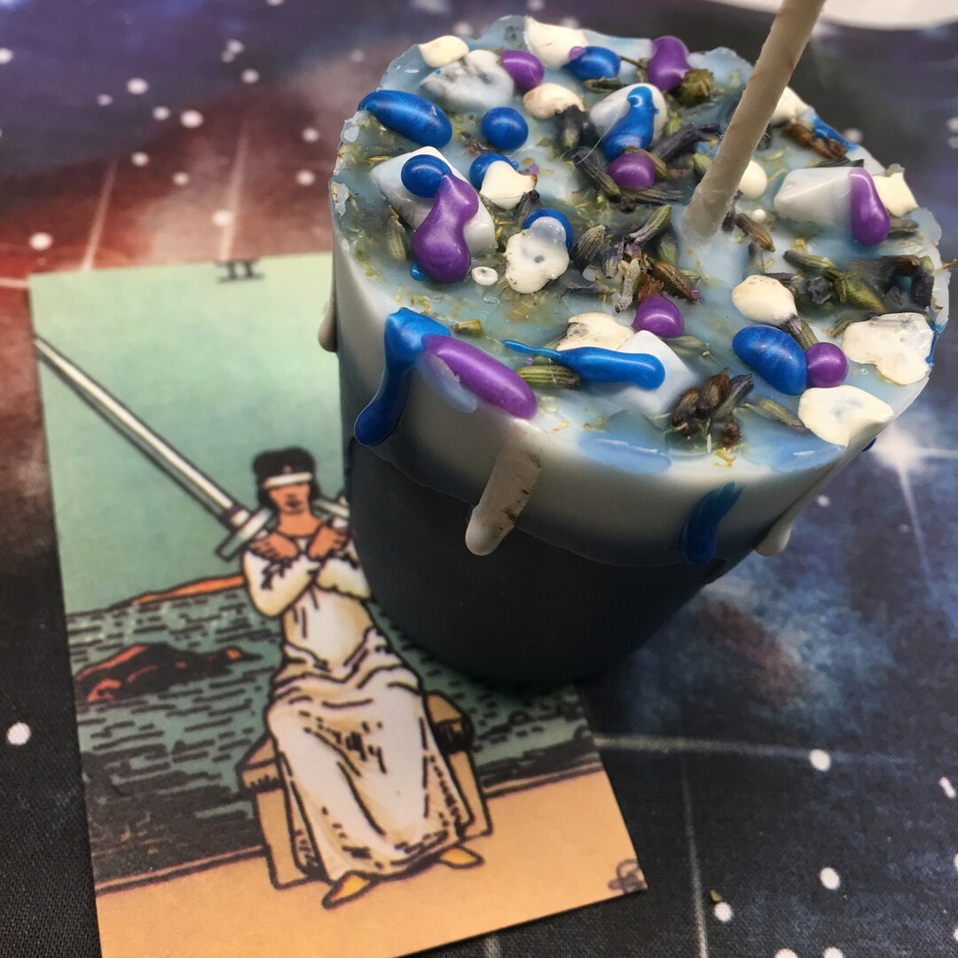 Sleep Spell Candle - Witchcraft, Reiki, Magic. Candle Spell, Crystals ...