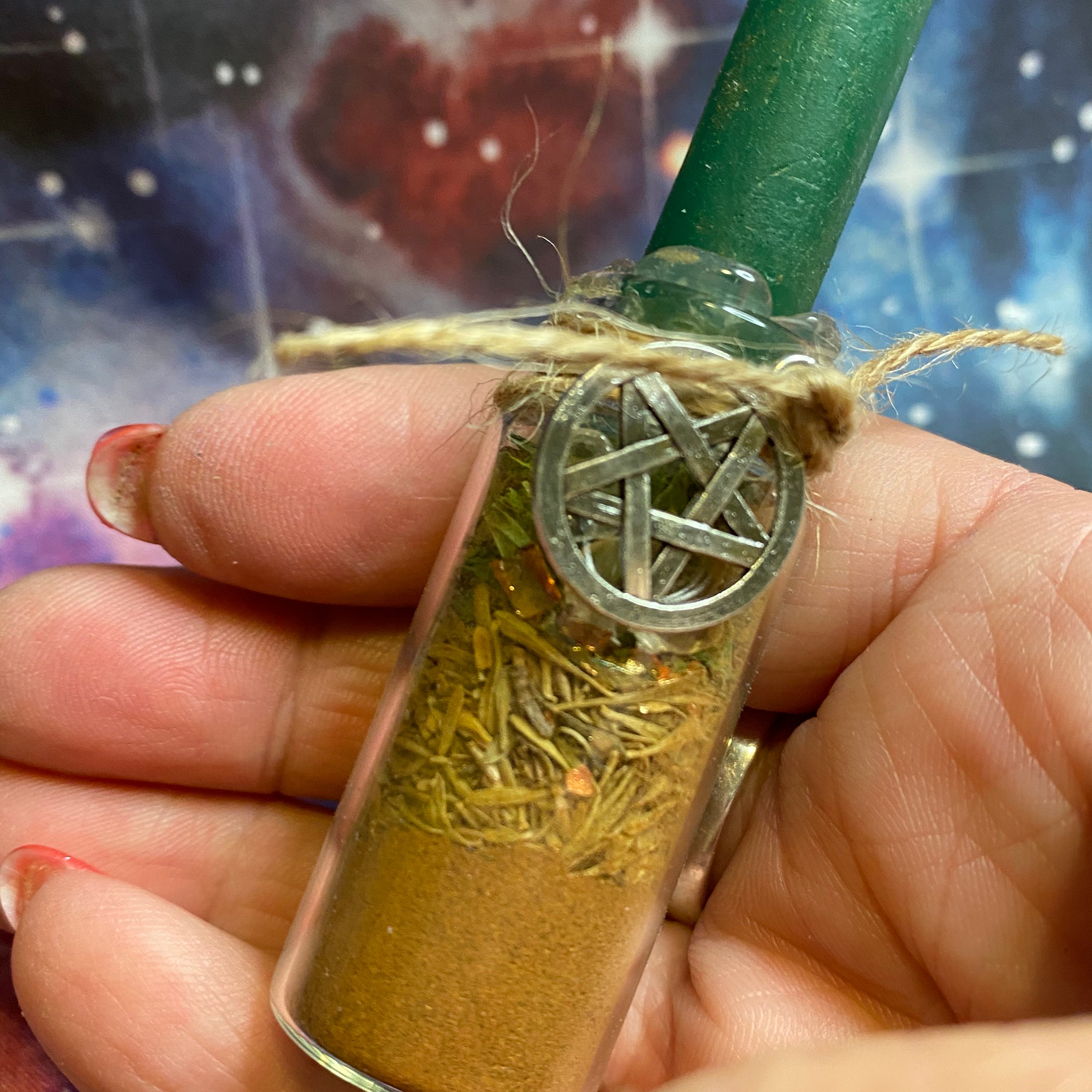 Spell Jar Money Attraction Candle Spell Spell Casting | Etsy