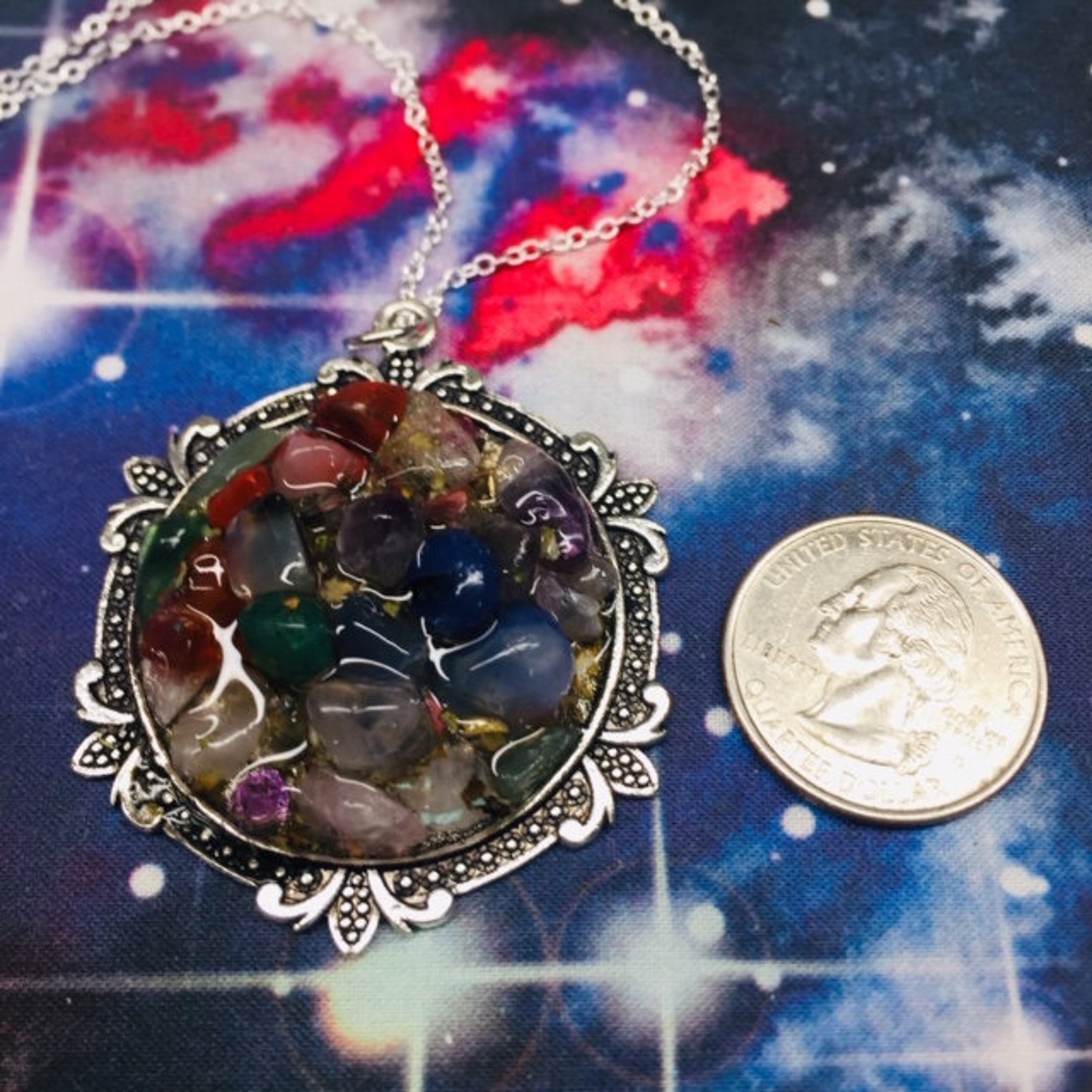 Chakra Amulet Balancing Crystals Witchcraft - Etsy