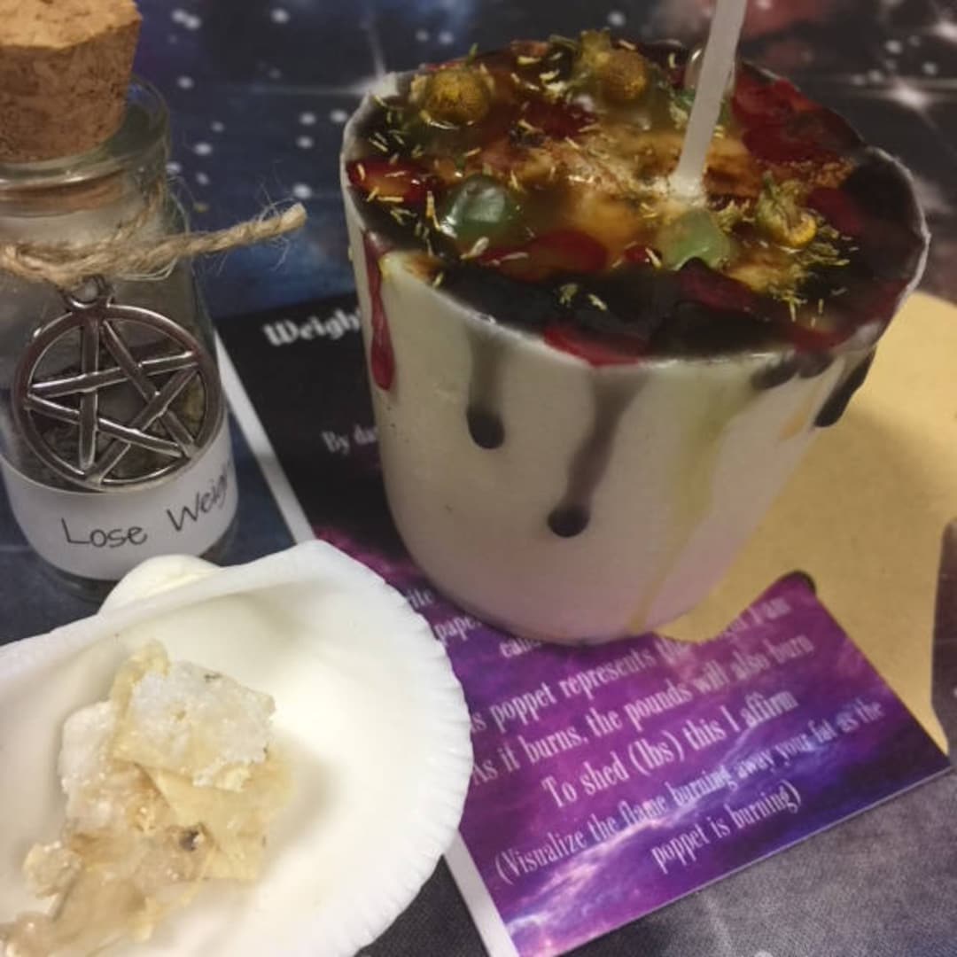 Complete Weight Loss Candle Spell Kit- Witchcraft, Wicca, Crystals ...