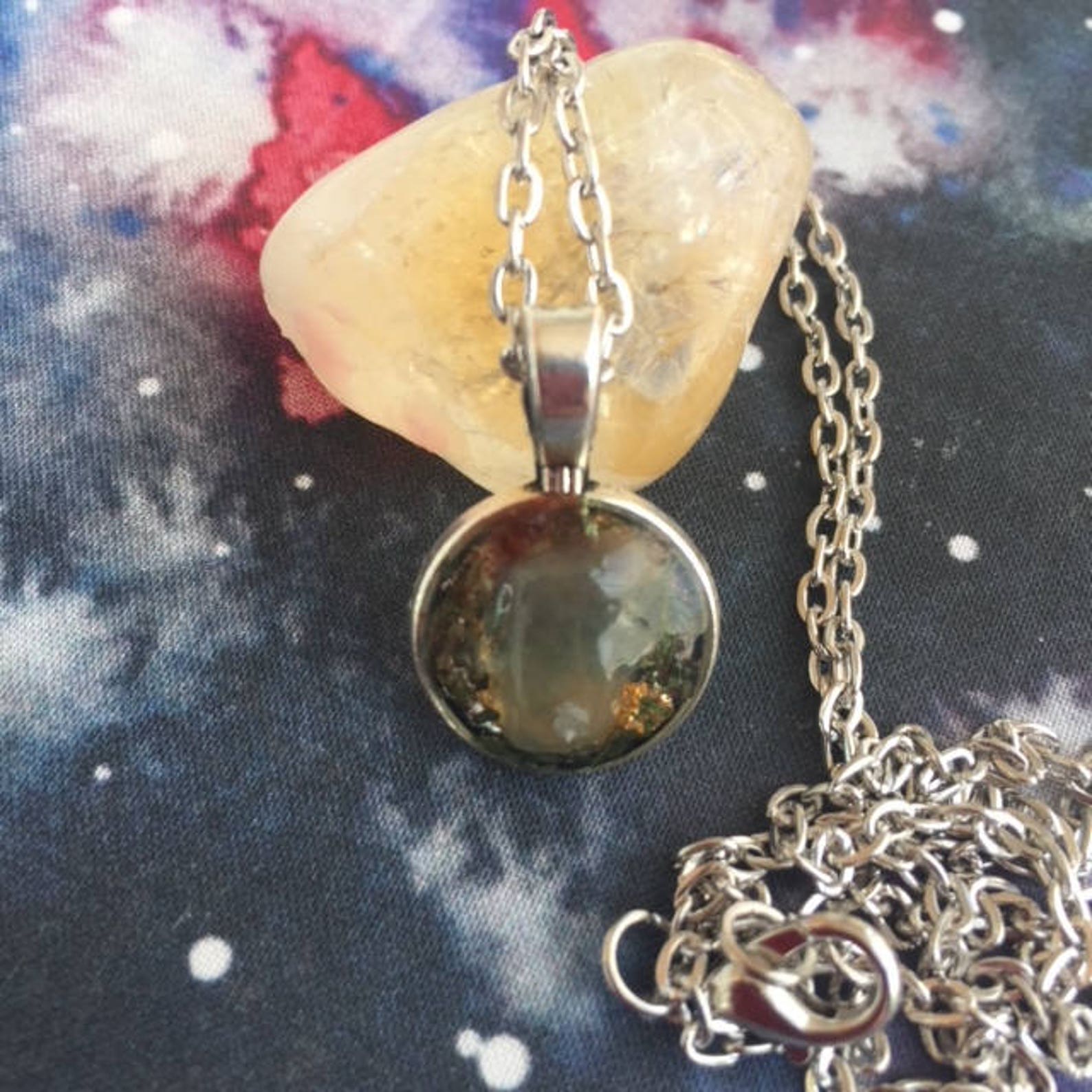 Good Luck Amulet Small Reiki,witchcraft,charm,pendant,jade,green ...