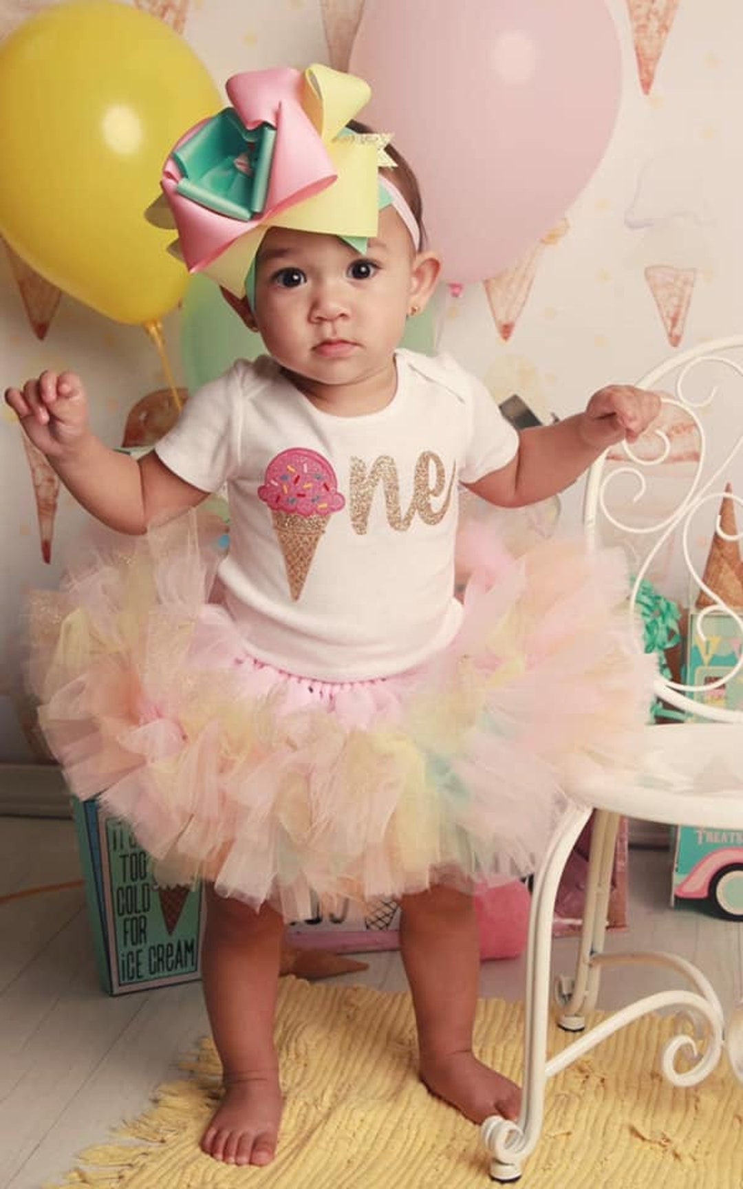 Ice Cream Birthday Outfit Ice Cream One Outfit Ice Cream - Etsy