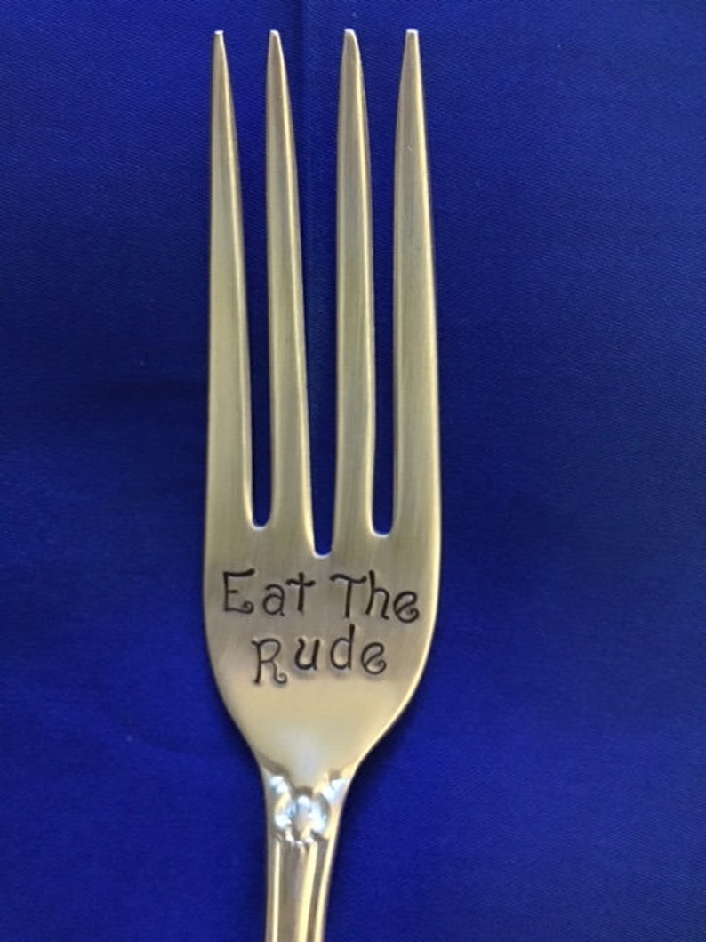 Eat the Rude Dinner Fork - Etsy