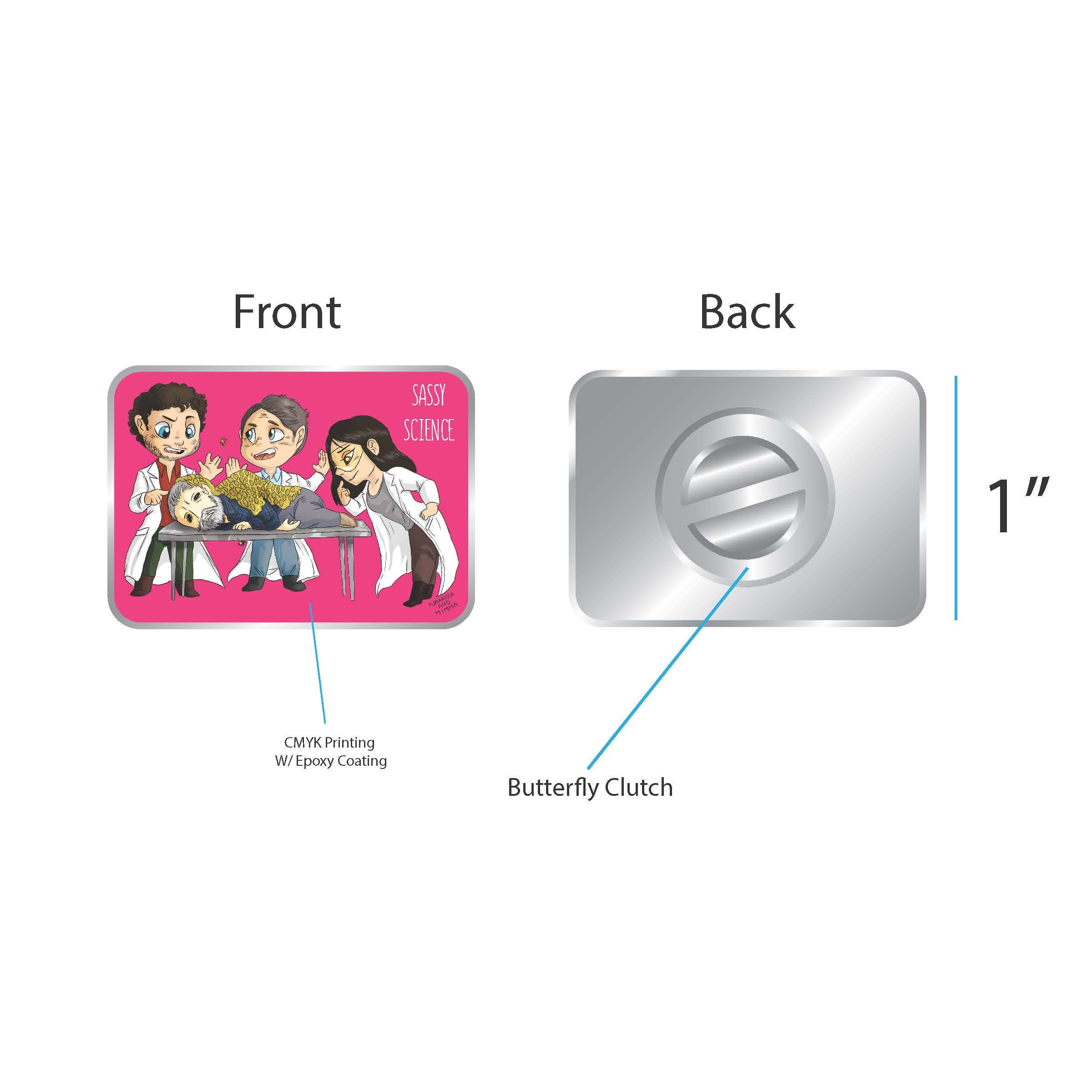 Sassy Science Lapel Pin | Etsy