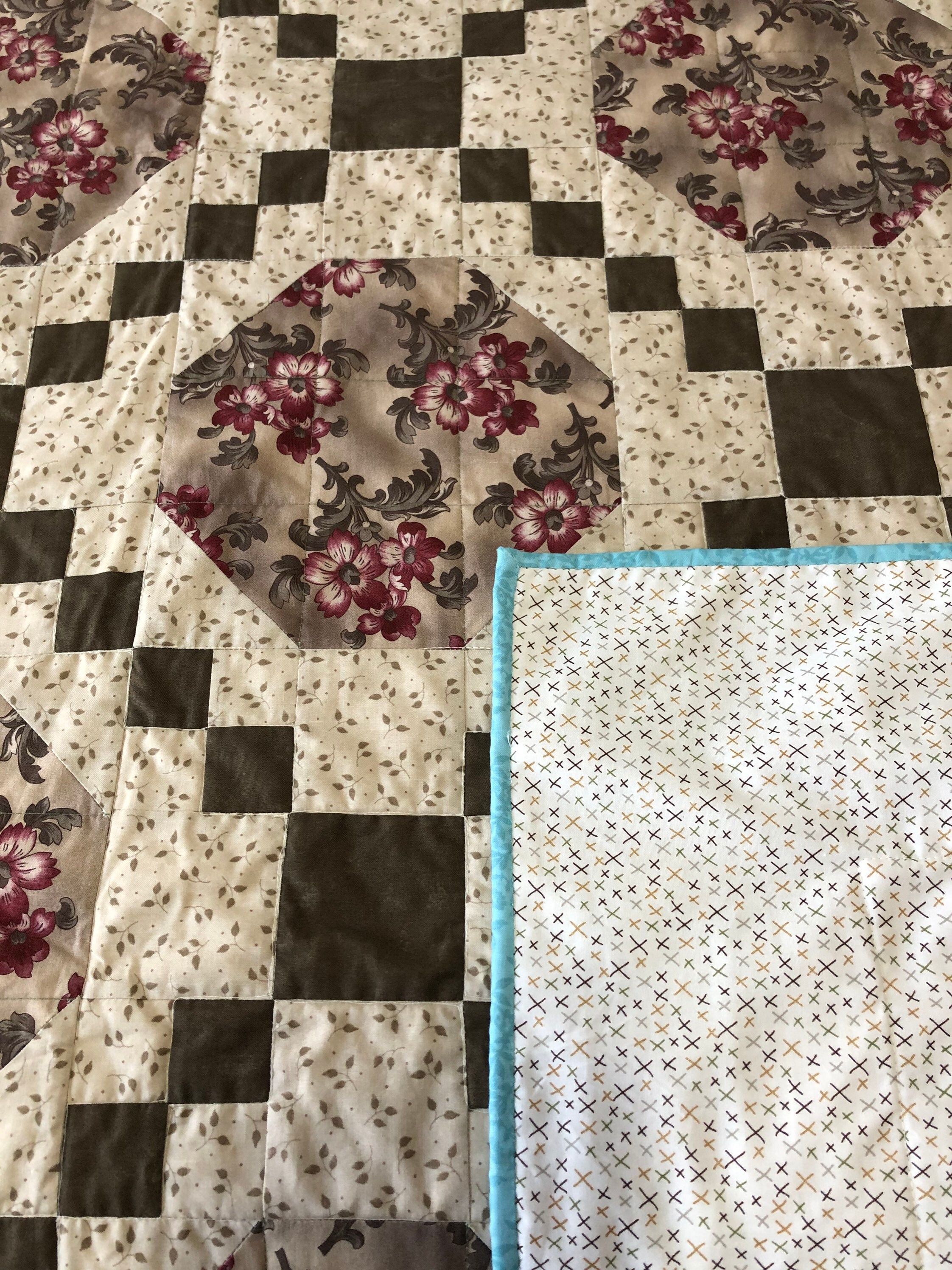 Handmade Quilt. Homemade Quilts. Floral Feature Quilt. Lap Quilts ...