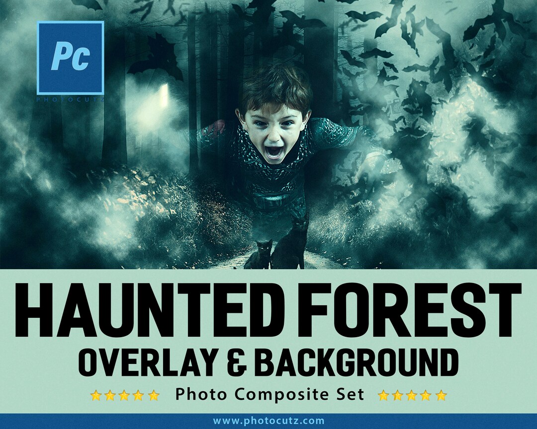Haunted Forest Scary Halloween High Res. Photoshop Photo Composite ...