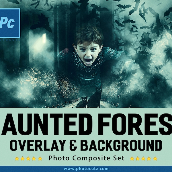 Haunted Photoshop Overlay - Etsy
