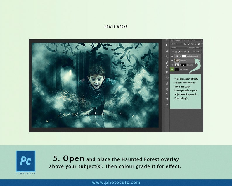Haunted Forest Scary Halloween High Res. Photoshop Photo Composite ...