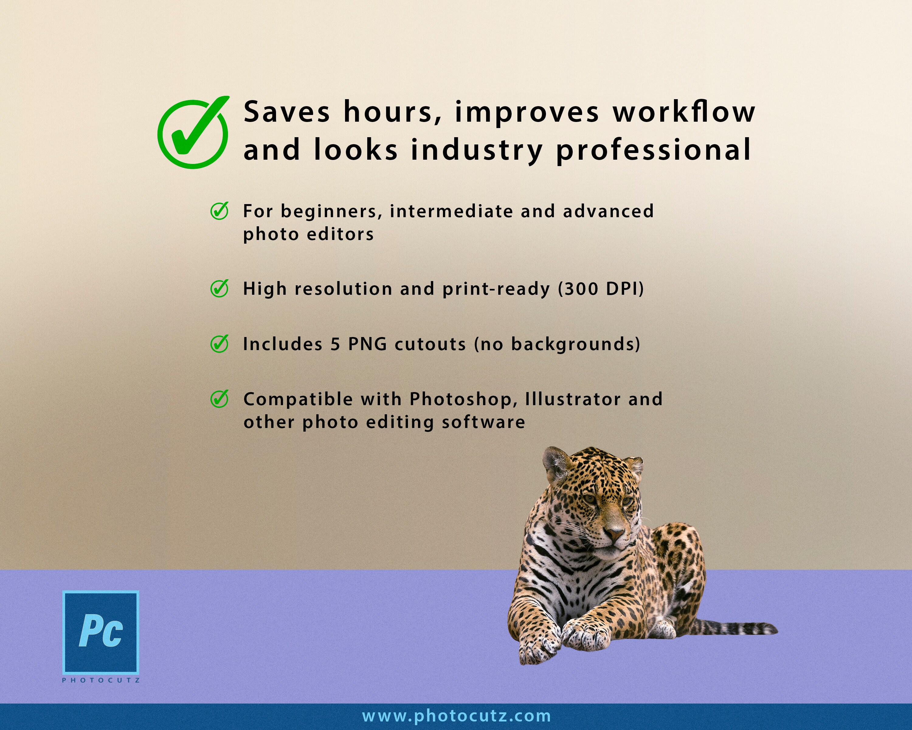 Jaguars High Res. Photoshop PNG Cutouts Overlays, Mini Pack Volume 1 ...