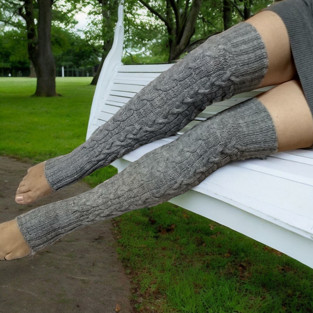 Handmade Knit Leg Warmers Stay Warm and Stylish This Winter - Etsy