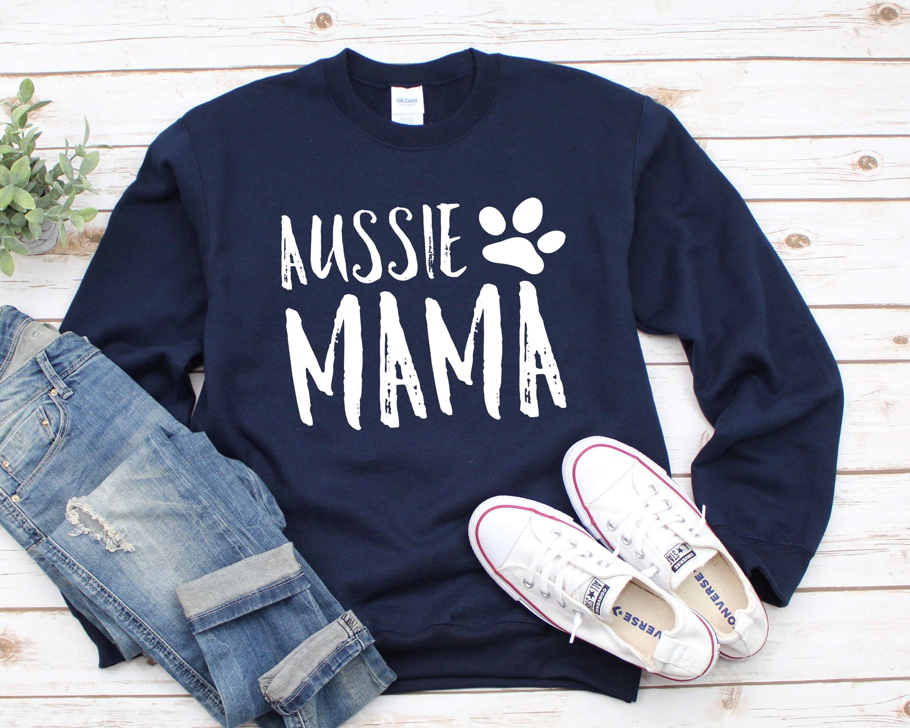 Aussie Mom Sweatshirt Gift for Aussie Mom Aussie Shepherd - Etsy