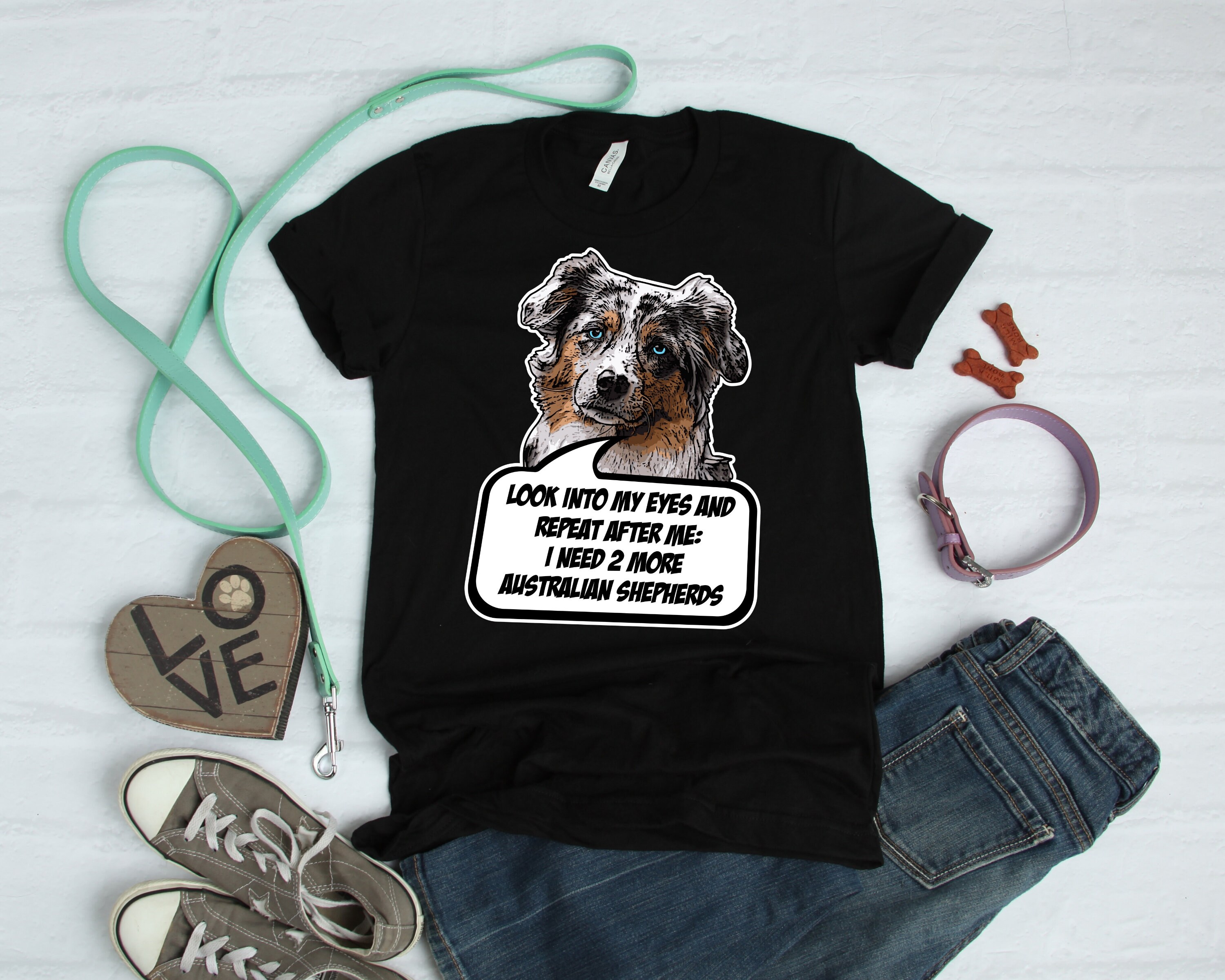 Dog Australian Shepherd Custom Dog Pet Gift Dog Mom and - Etsy