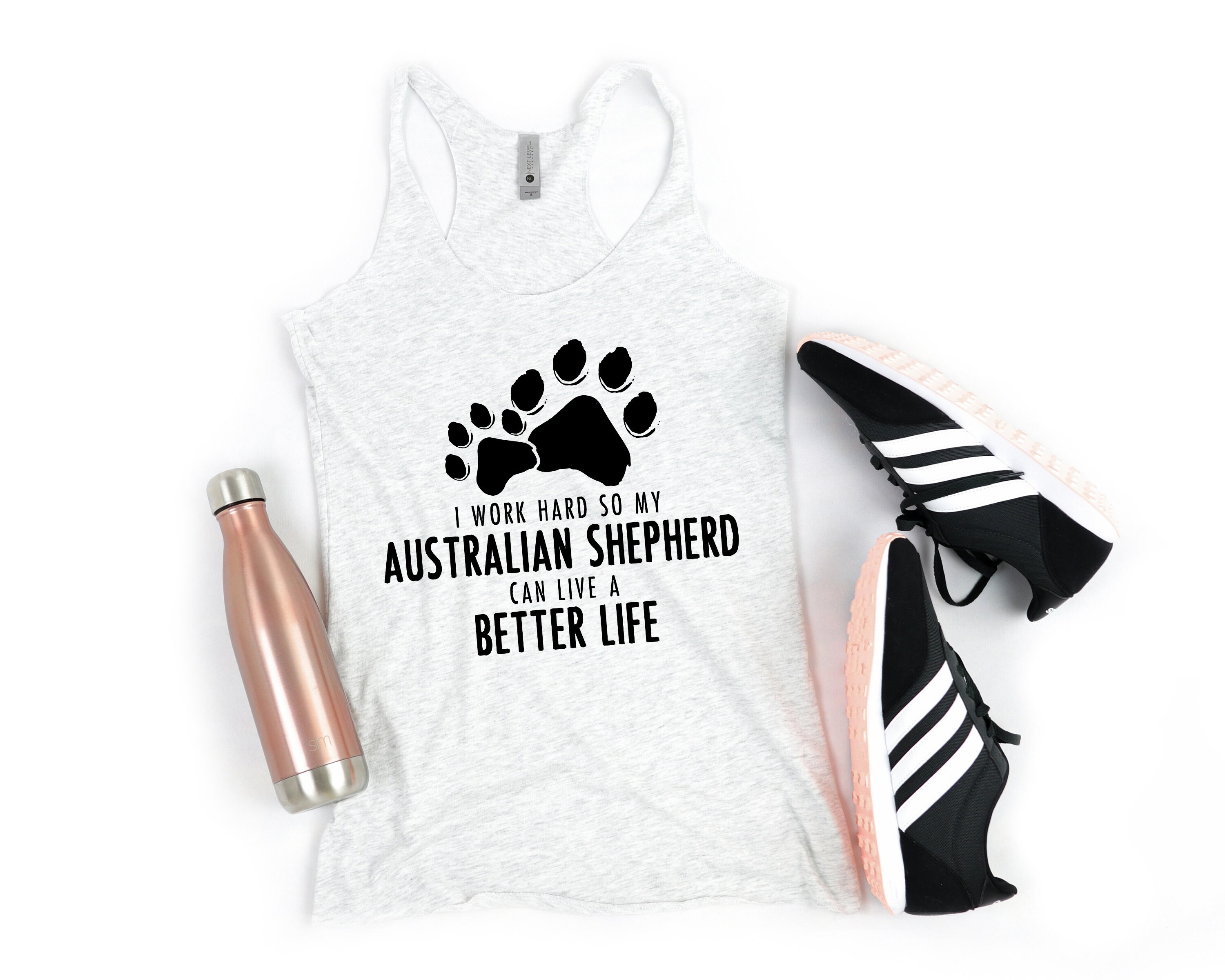 Australian Shepherd - Aussie Gifts - Dog Tank - Pet Tank - Running ...