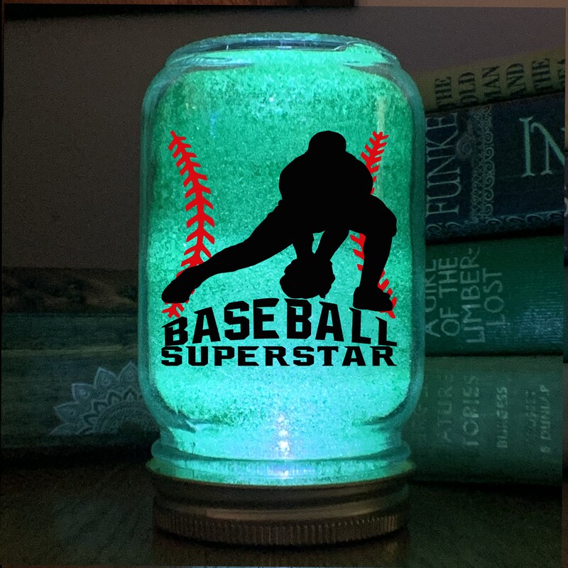 Baseball Mason Jar - Etsy