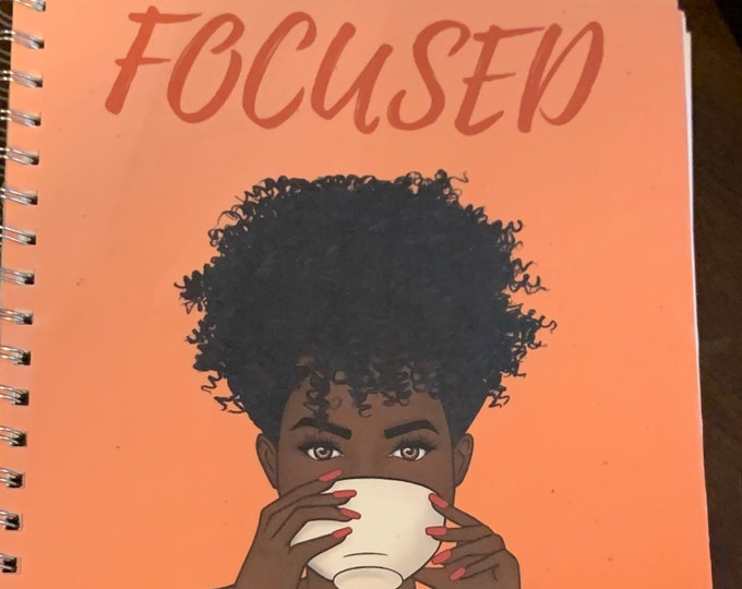 Black Girl Planner, Black Woman Journal, Personal Planner, Black Woman ...