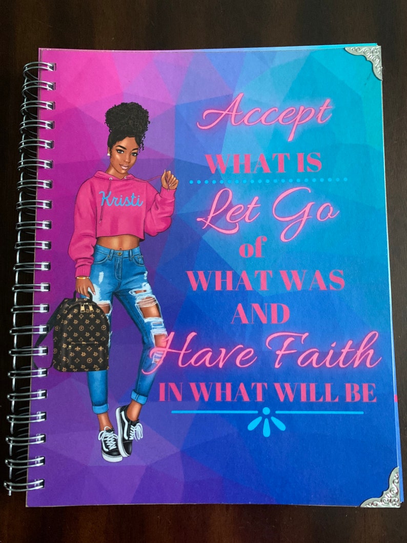 Personal Planner Black Woman Journal Black girl planner | Etsy