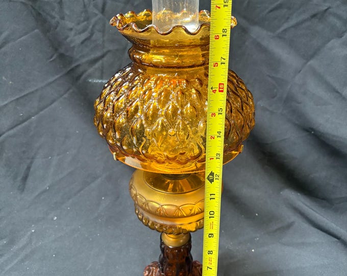 Vintage Moon and Stars Oil Lamp, Blue Moon and Stars Kerosene Lamp ...