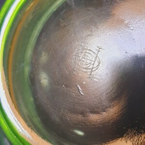 Vaseline Uranium Glass, Green Depression Glass Mixing Bowl/ Hemingray ...