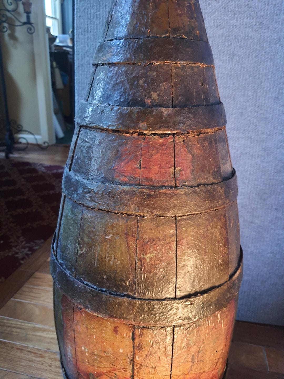 Antique Wooden Ship's Buoy, Rustic Primitive Nautical 19th Century ...