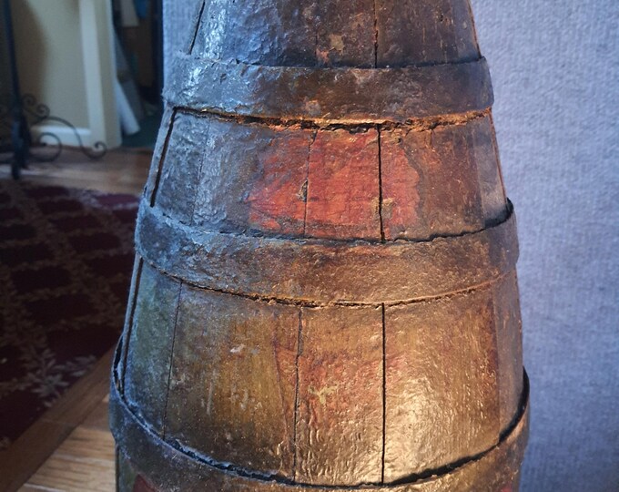 Antique Wooden Ship's Buoy, Rustic Primitive Nautical 19th Century ...