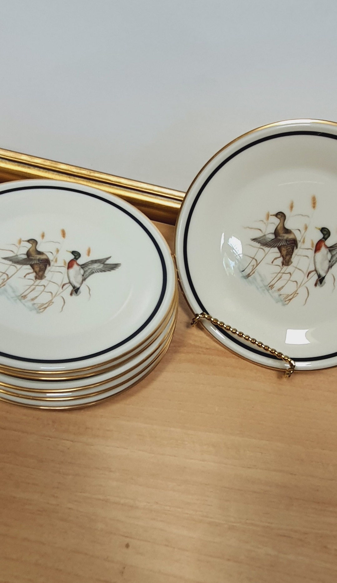 Lenox Special Butter/ Bread Plates, Flying Birds Game Birds Ducks, Set ...