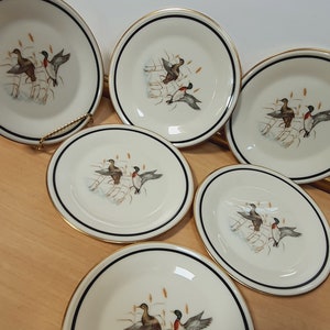 Lenox Special Butter/ Bread Plates, Flying Birds Game Birds Ducks, Set ...