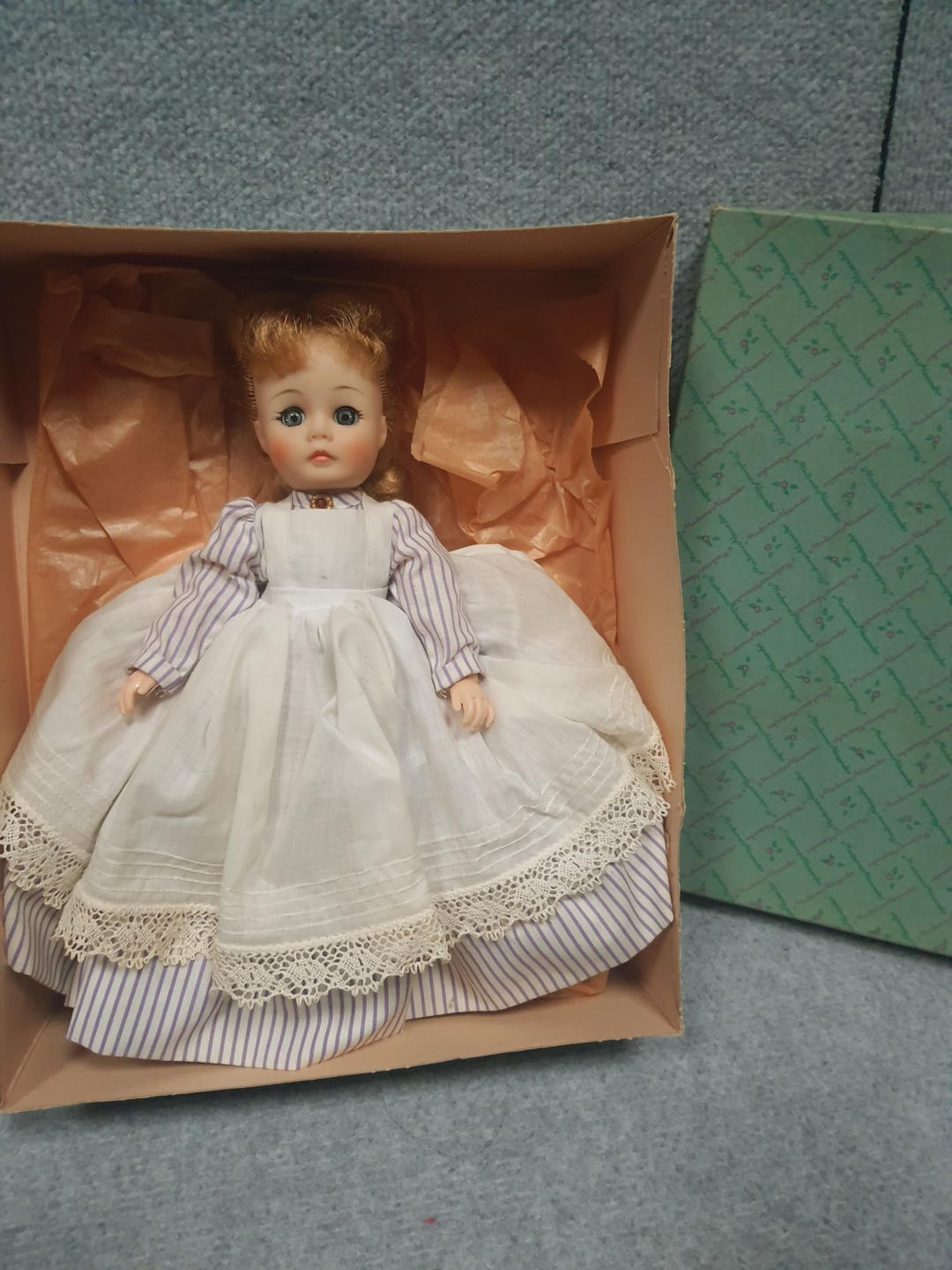 Vintage Madame Alexander Meg Doll Little Woman W/box, Purple/white ...
