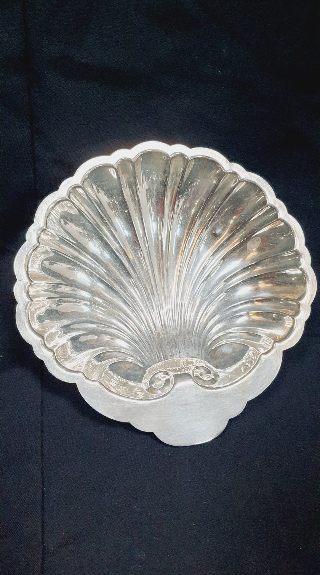 Victoria Clam Shell Candy Dish Bowl Silver Plated Dolphin Footed Bowl ...