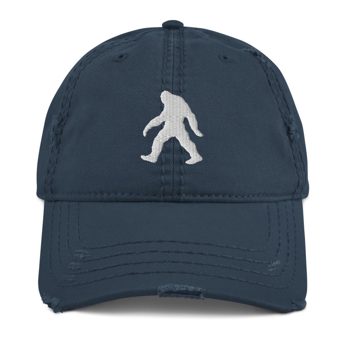Bigfoot Baseball Cap Sasquatch Distressed Dad Hat - Etsy