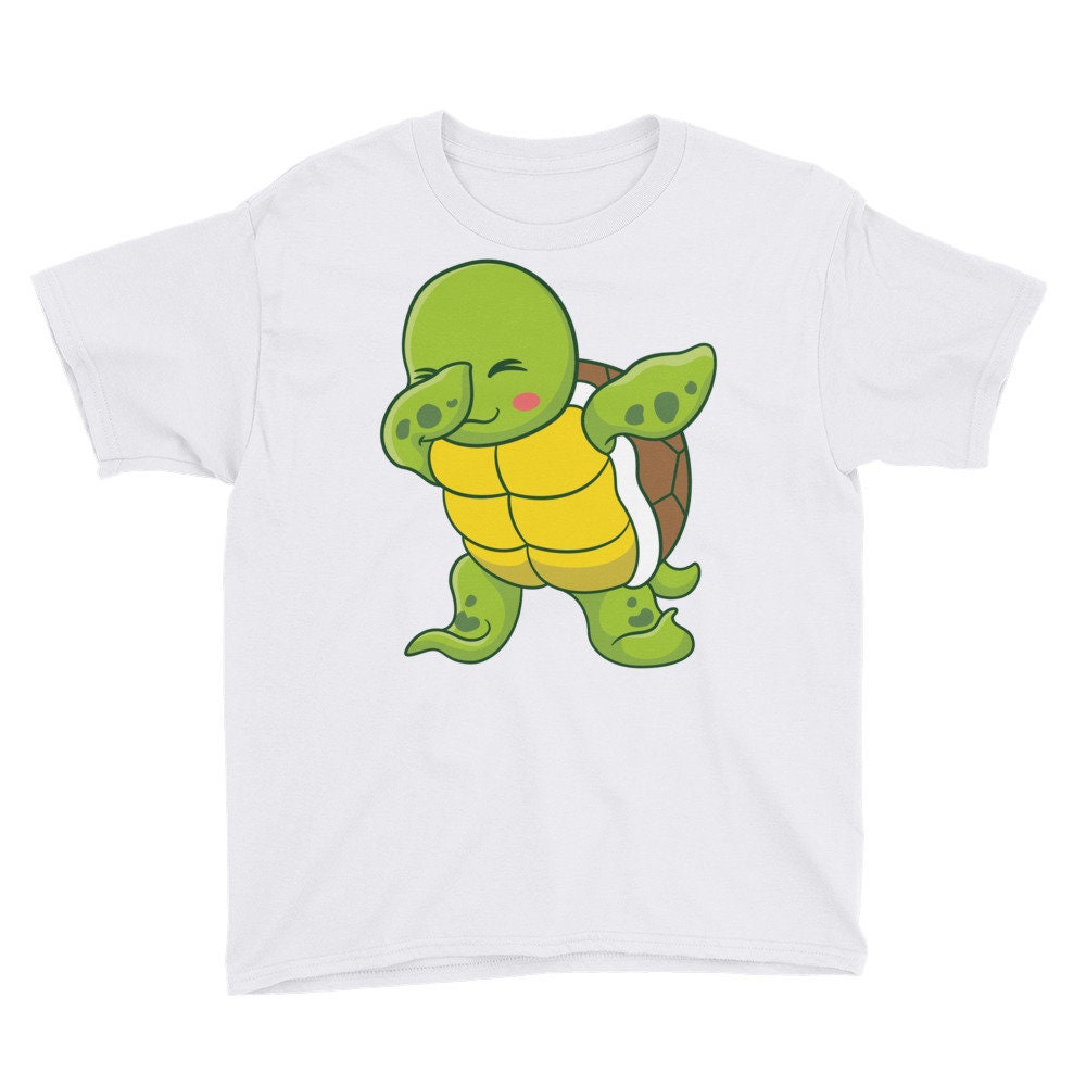 Sea Turtle Dab Pose Youth Short Sleeve T-shirt - Etsy UK