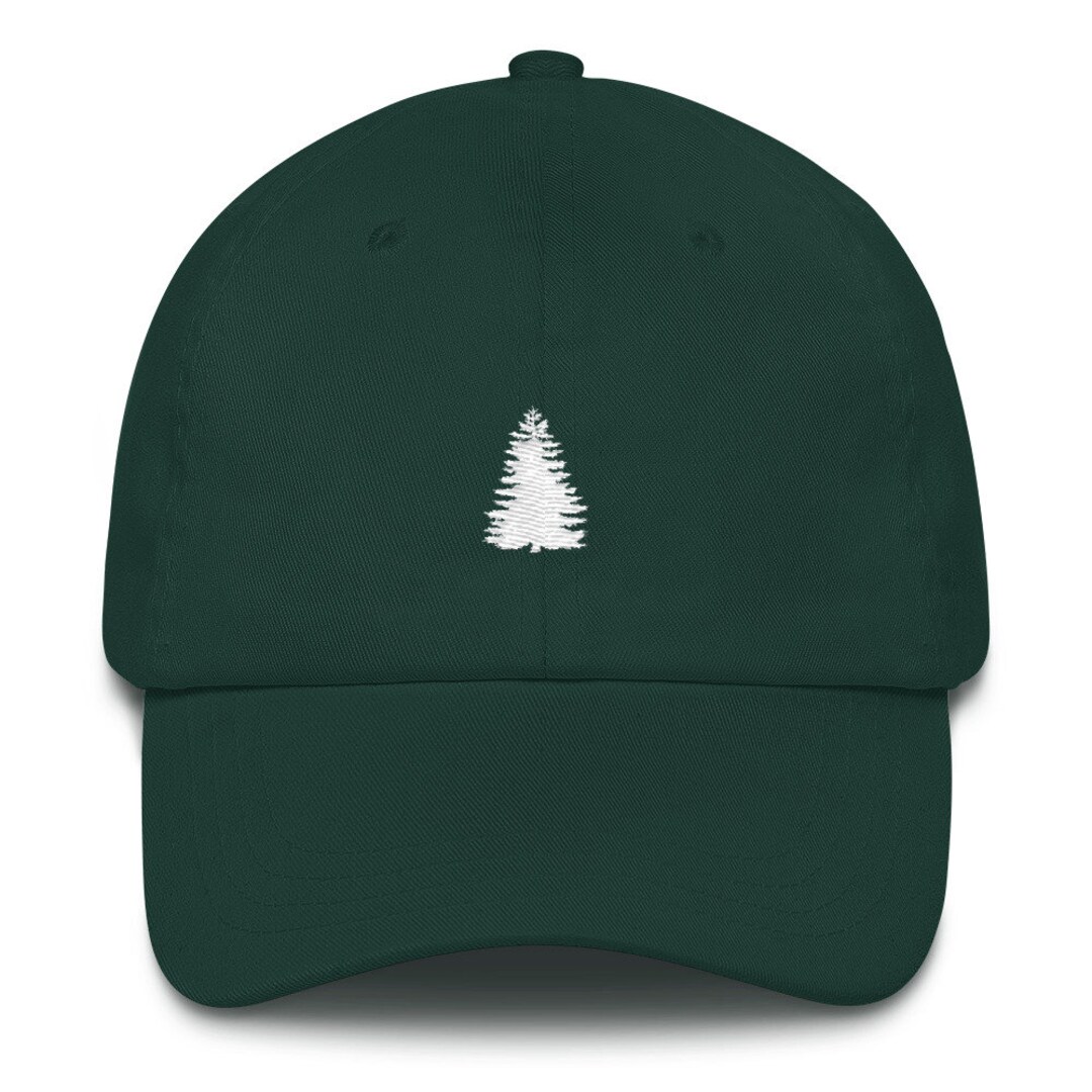 Pine Tree Evergreen Christmas Tree Spruce Embroidered Dad Hat - Etsy