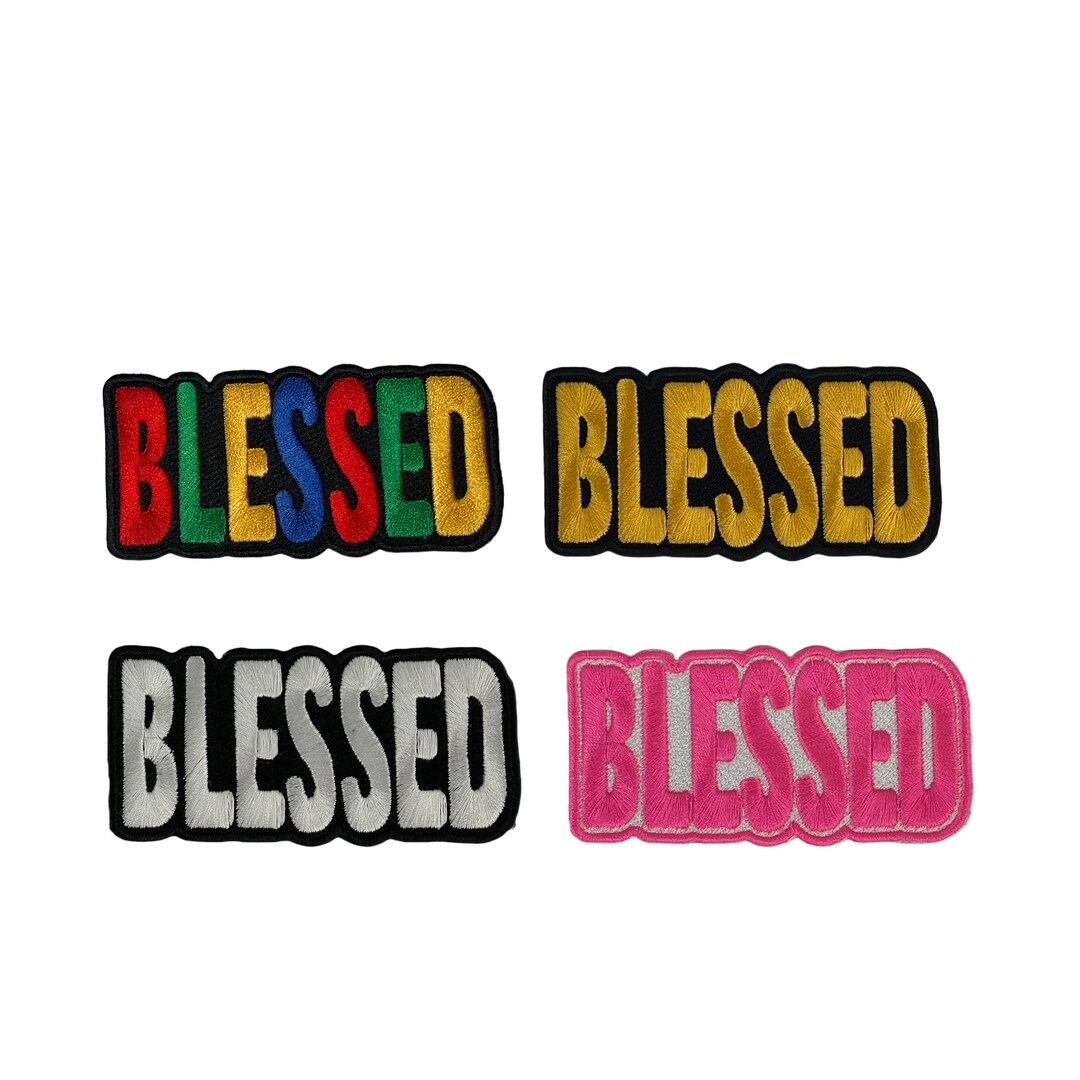 1-piece Blessed Patch 4 Embroidered Iron-on Patch Jacket - Etsy