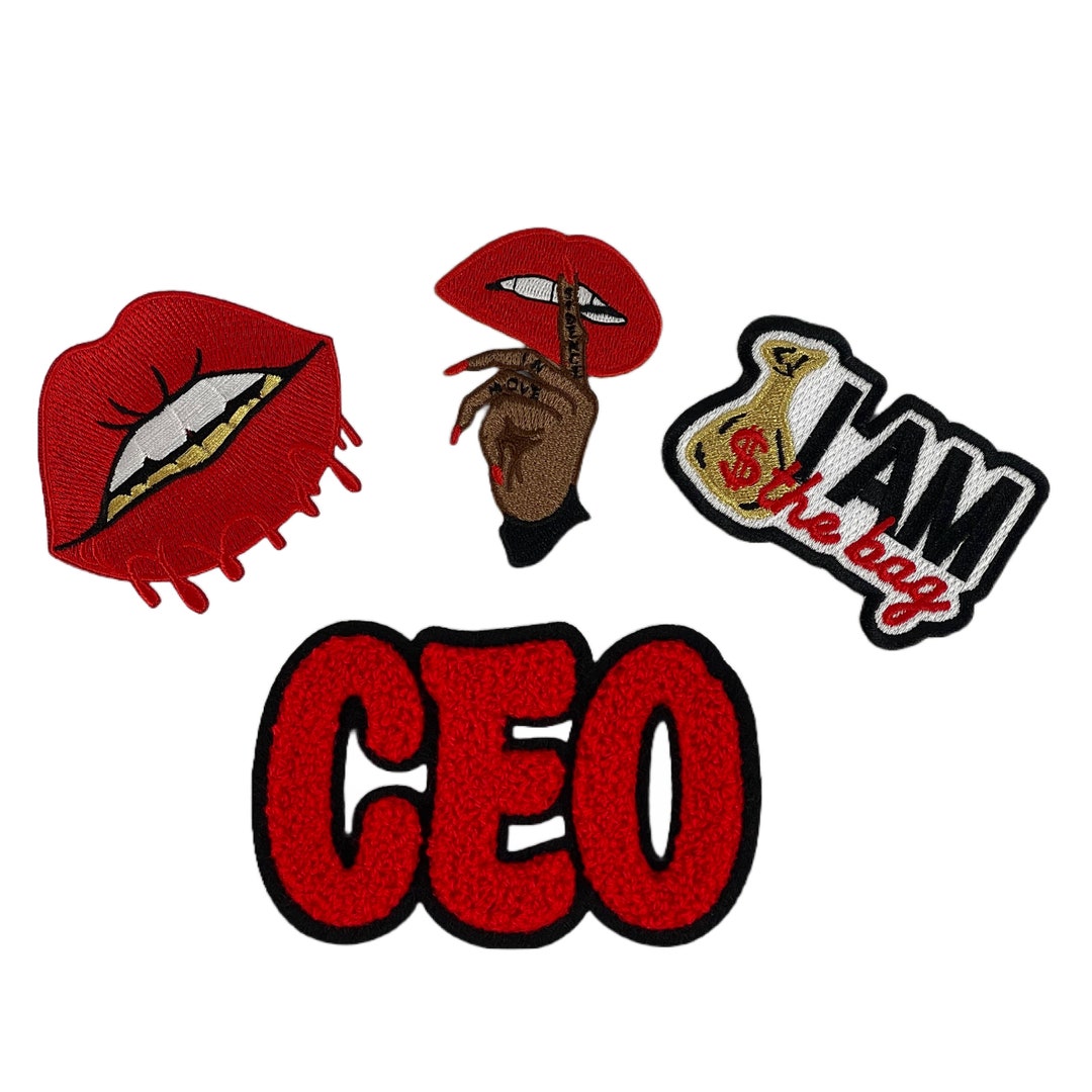 4-piece Patch Set CEO Patch I Am the Bag Money Patch Red - Etsy