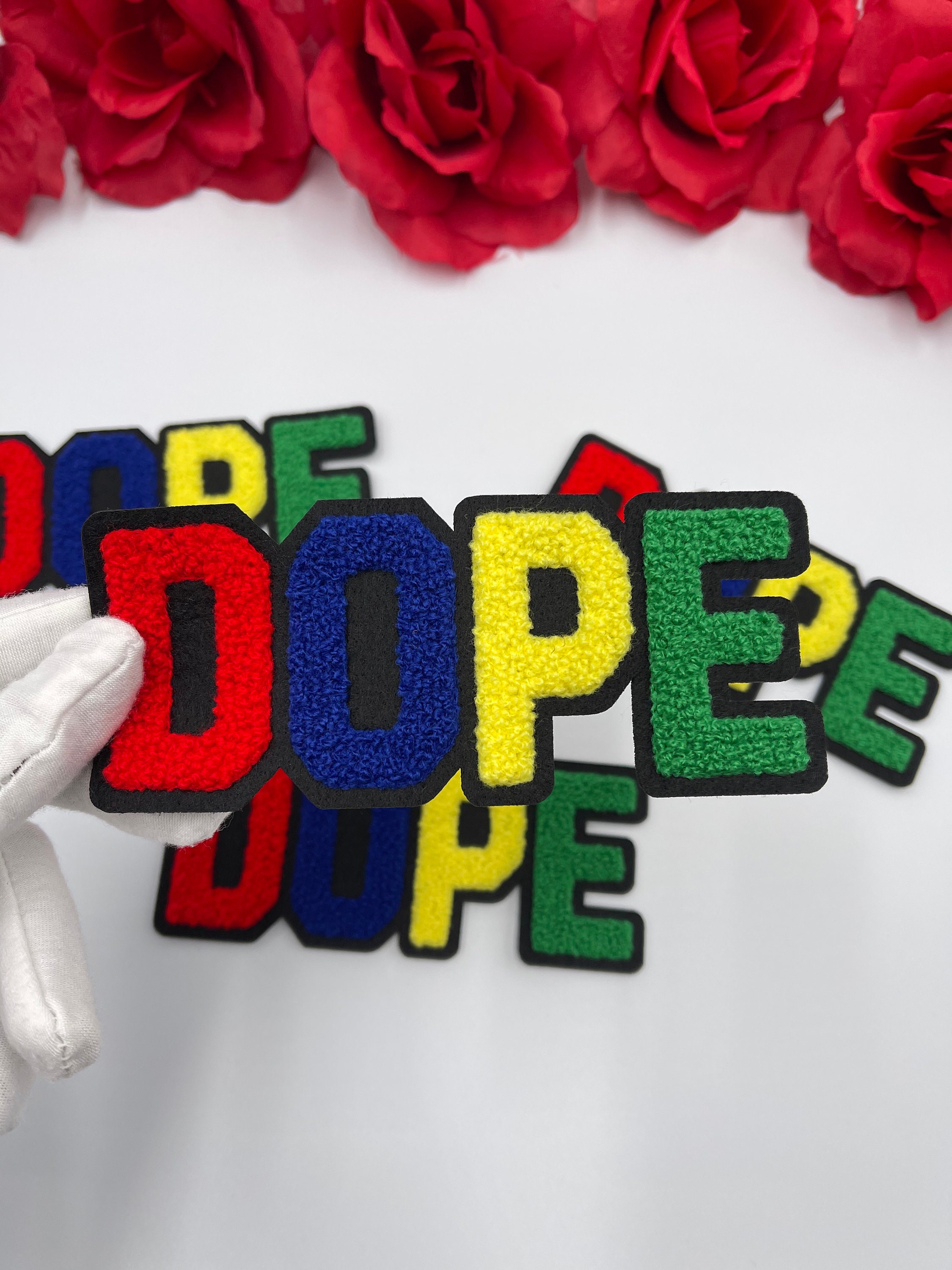 5.5 Large Colorful DOPE Patch Chenille DOPE Patch 3D Patch | Etsy