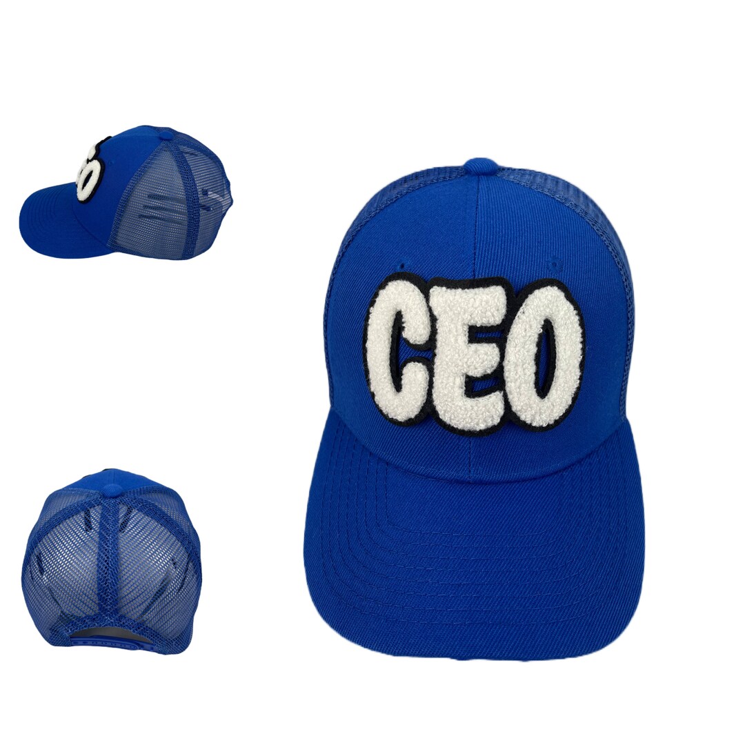 CEO Hat Royal Blue Trucker Hat With Mesh Back - Etsy