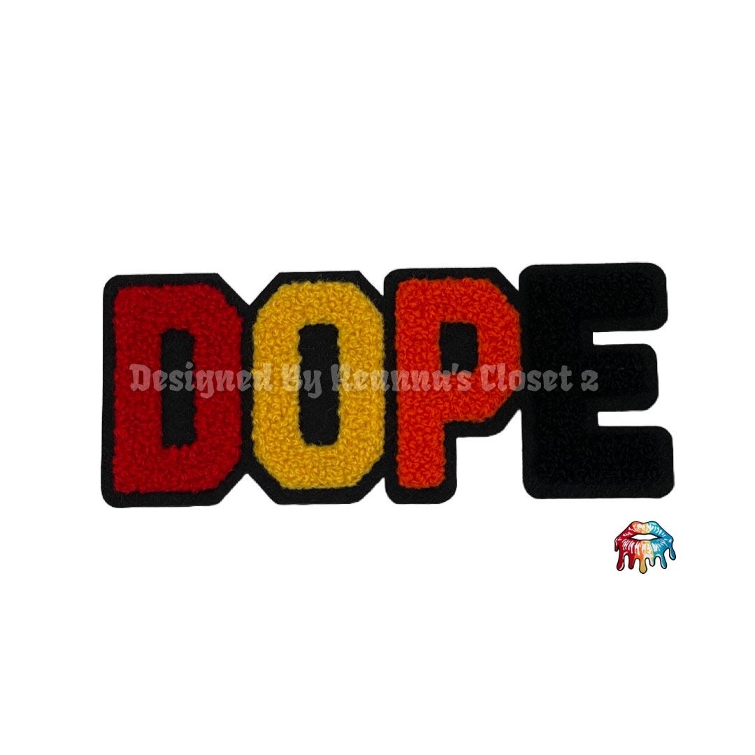 5.5 Dope Patch Colorful DOPE Patch Chenille DOPE Patch - Etsy UK