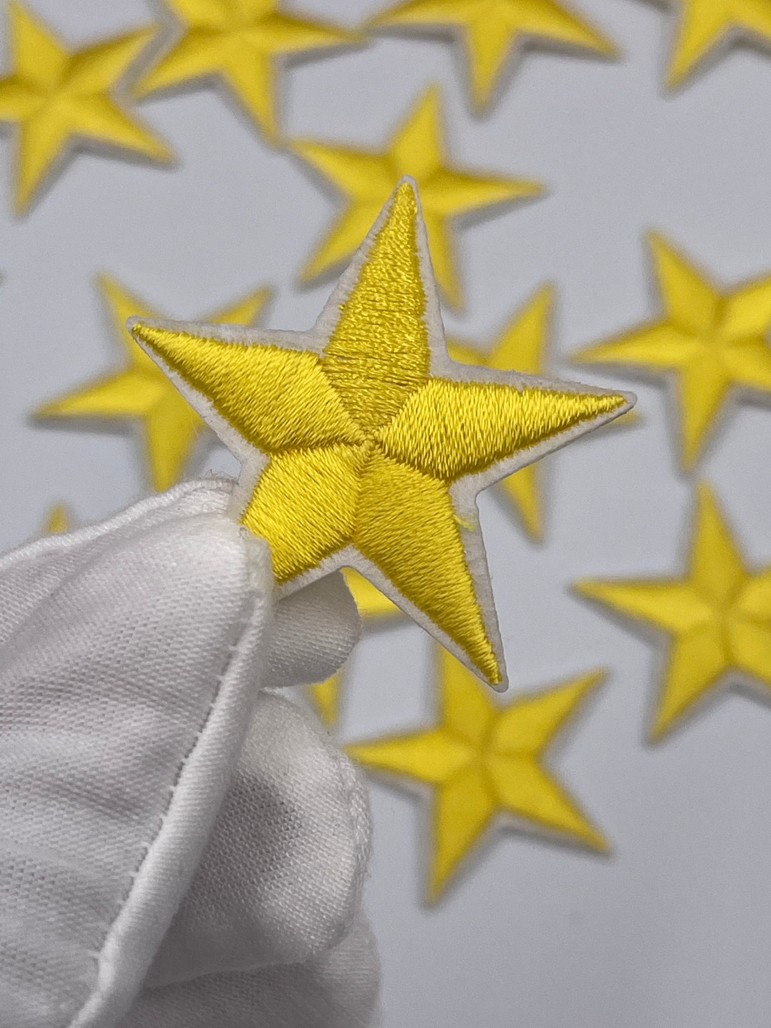 10pc/set 1 3/4 Iron on Yellow Star Patch Yellow Star - Etsy
