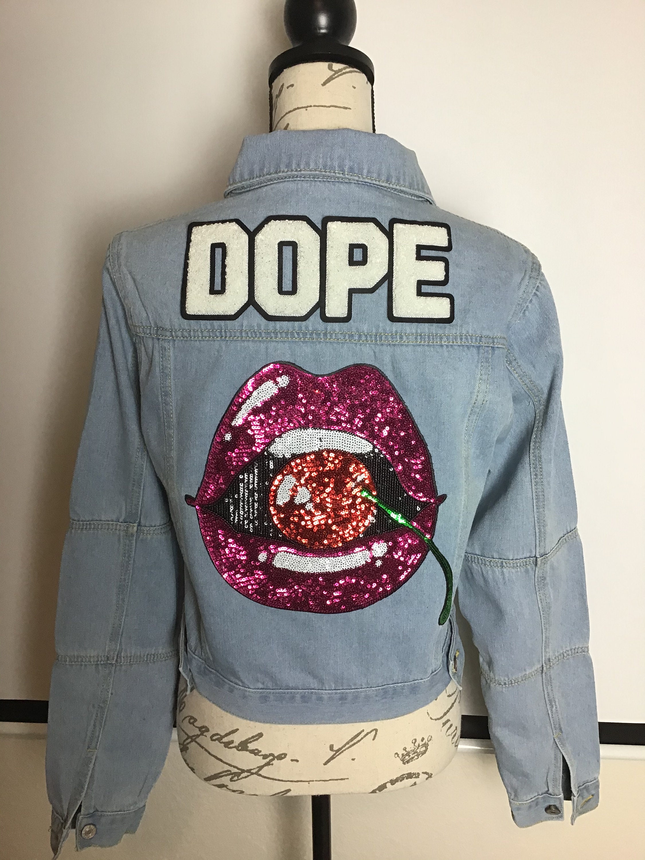 10 Sequin Lips With Cherry Patch Fuchsia Sequin Lips Patch - Etsy