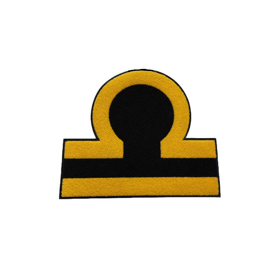 1-piece Libra Patch Zodiac Sign Patch Gold Chenille Sew on - Etsy