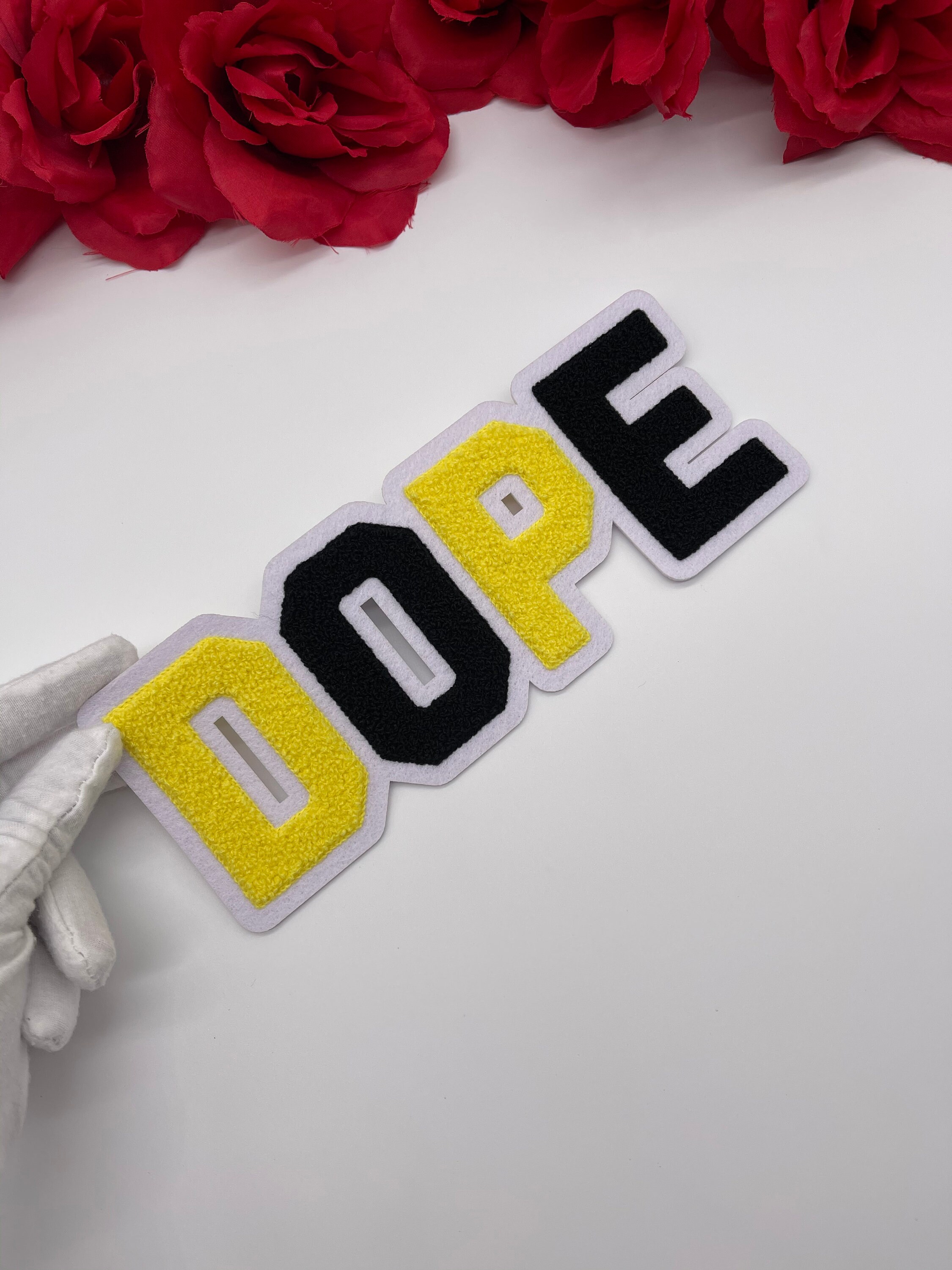 9 Dope Patch Yellow/black DOPE Patch Chenille DOPE Patch - Etsy