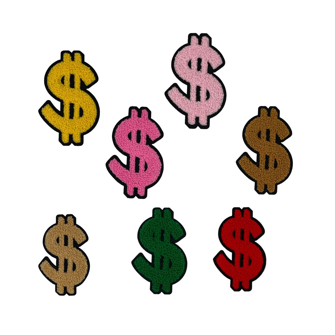 1-piece USD Sign Dollar Sign Patch Money Patch 4 Chenille - Etsy