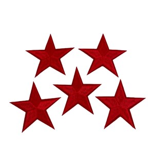 5pc/set 3 Star Patch Red Star Patch Iron on Patch - Etsy
