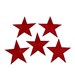 5pc/set 3 Star Patch Red Star Patch Iron on Patch - Etsy