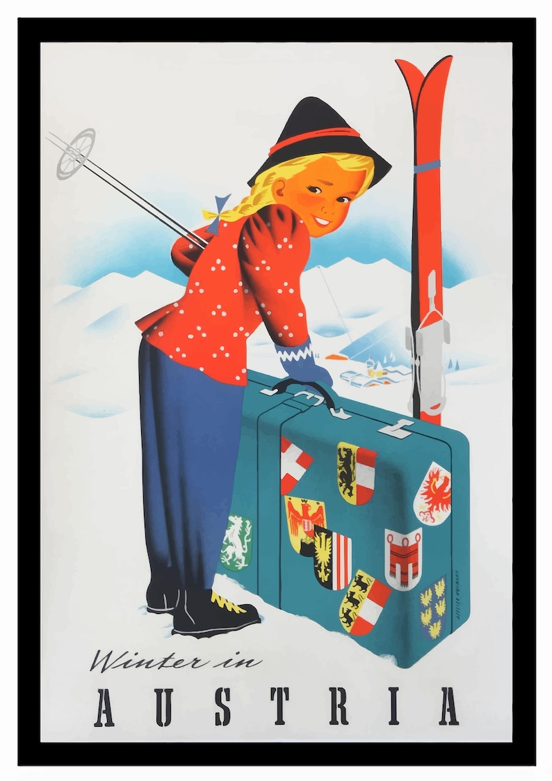 53 Vintage Travel Posters for International Countries in SVG - Etsy