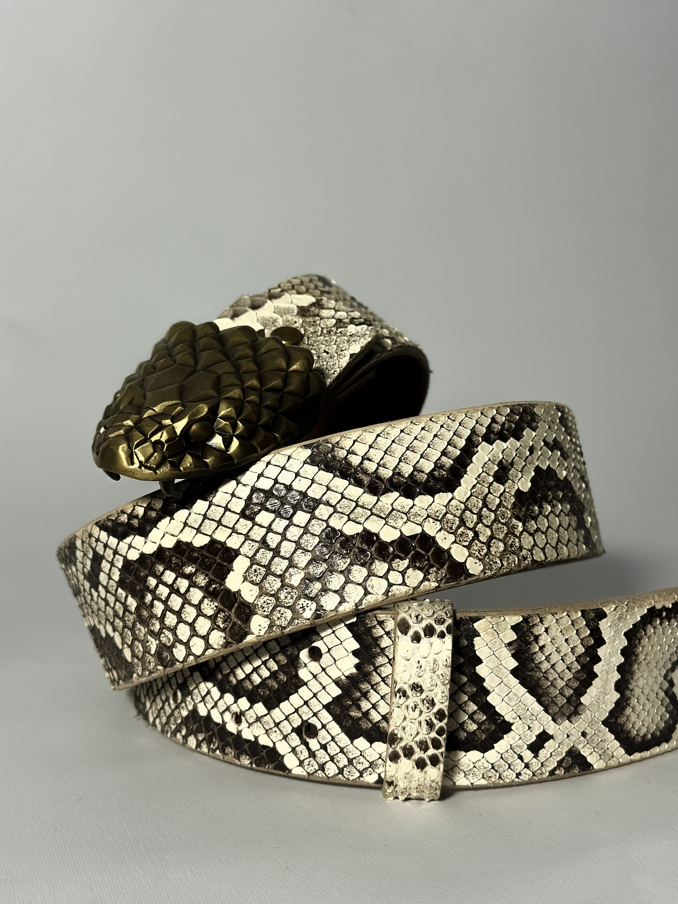 Leather Python Belt, Biker Belt, Luxury Leather Belt, Custom Python ...