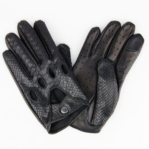 LIMITED Python Driving Gloves +GIFT, Luxury Leather Unisex Gloves ...