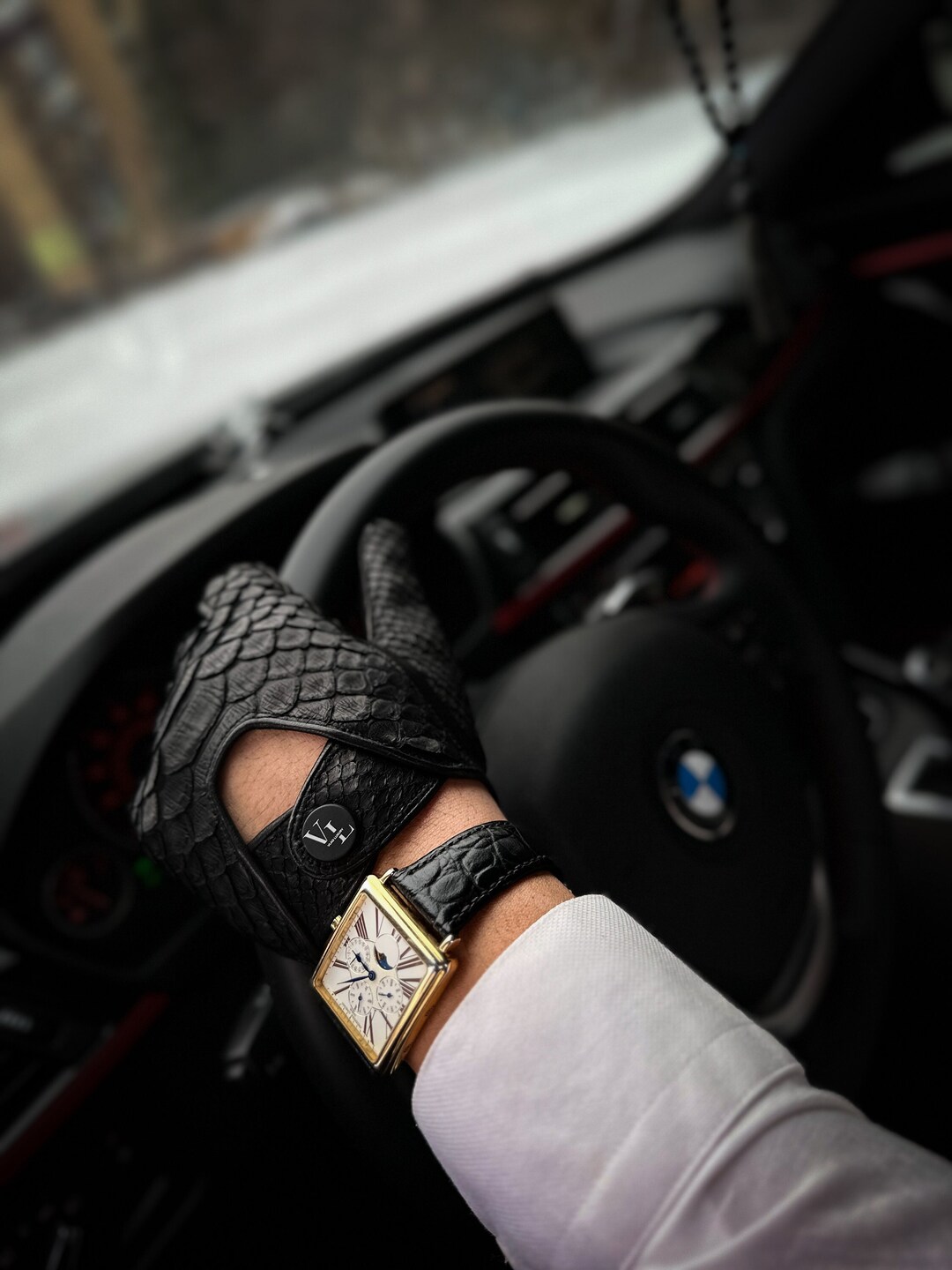 Python Driving Gloves, Luxury Leather Unisex Gloves, Driving Gloves. - Etsy